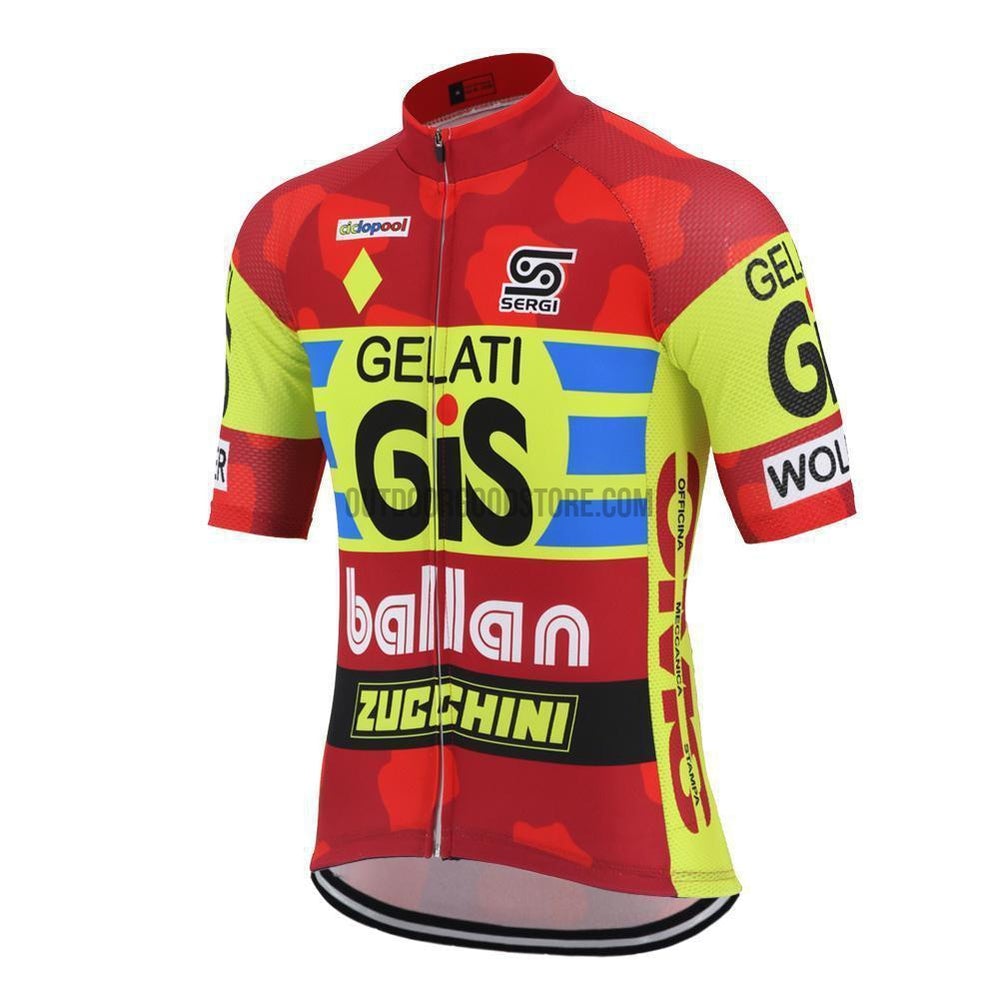 GIS Gelati Red Retro Cycling Jersey – Outdoor Good Store