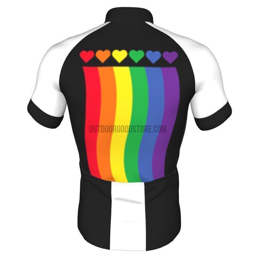 Gay Pride Rainbow Cycling Jersey (Customizable) – Outdoor Good Store